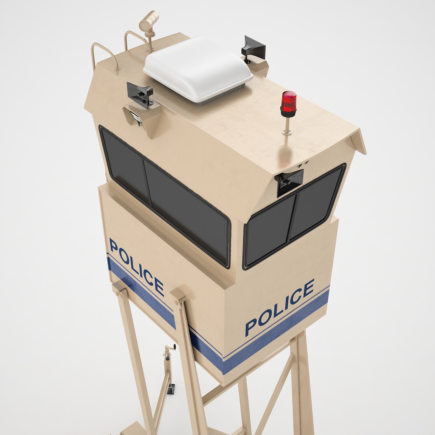 3d max police tower