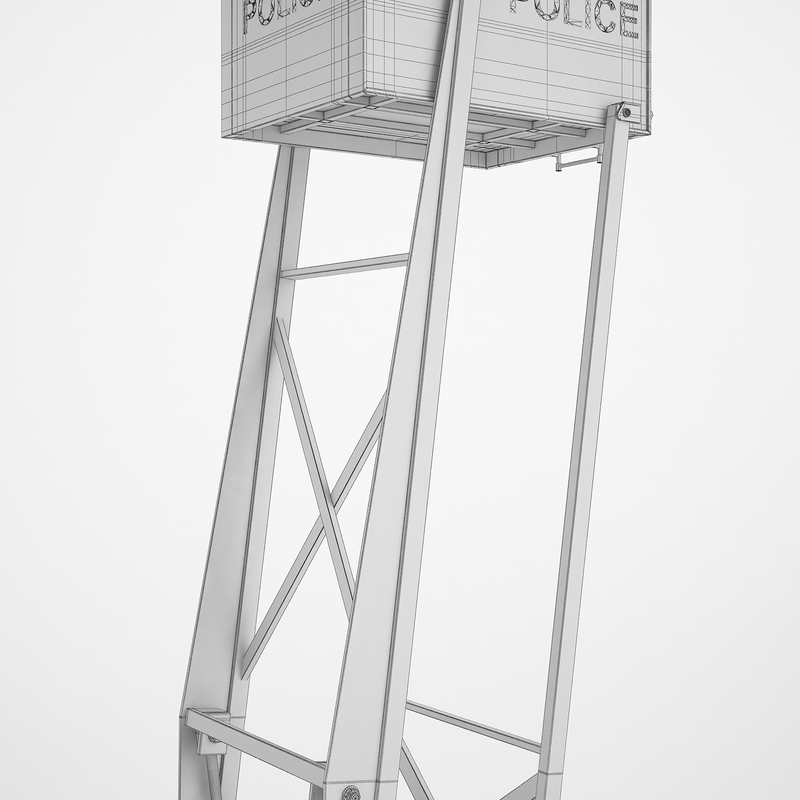 3d max police tower
