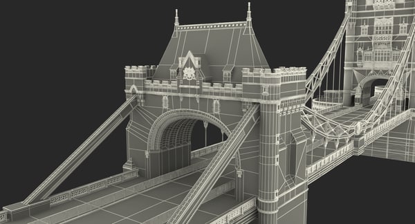 3d model tower bridge london