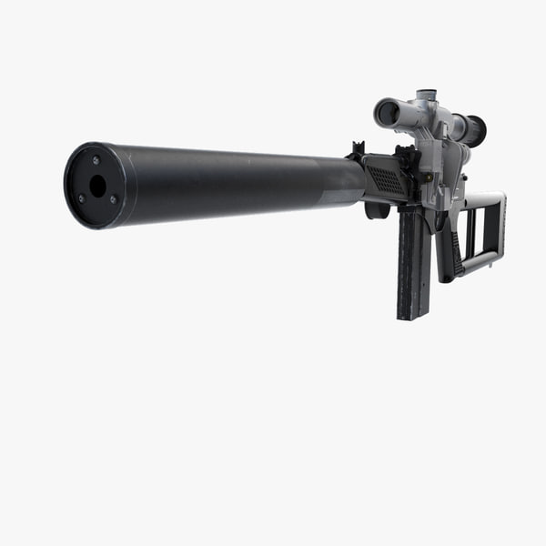 sniper rifle vsk-94 3d max