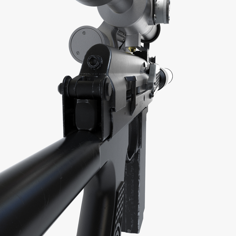 sniper rifle vsk-94 3d max