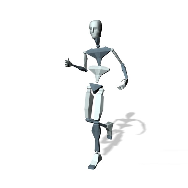 Motion Character Studio Biped run idle animation data