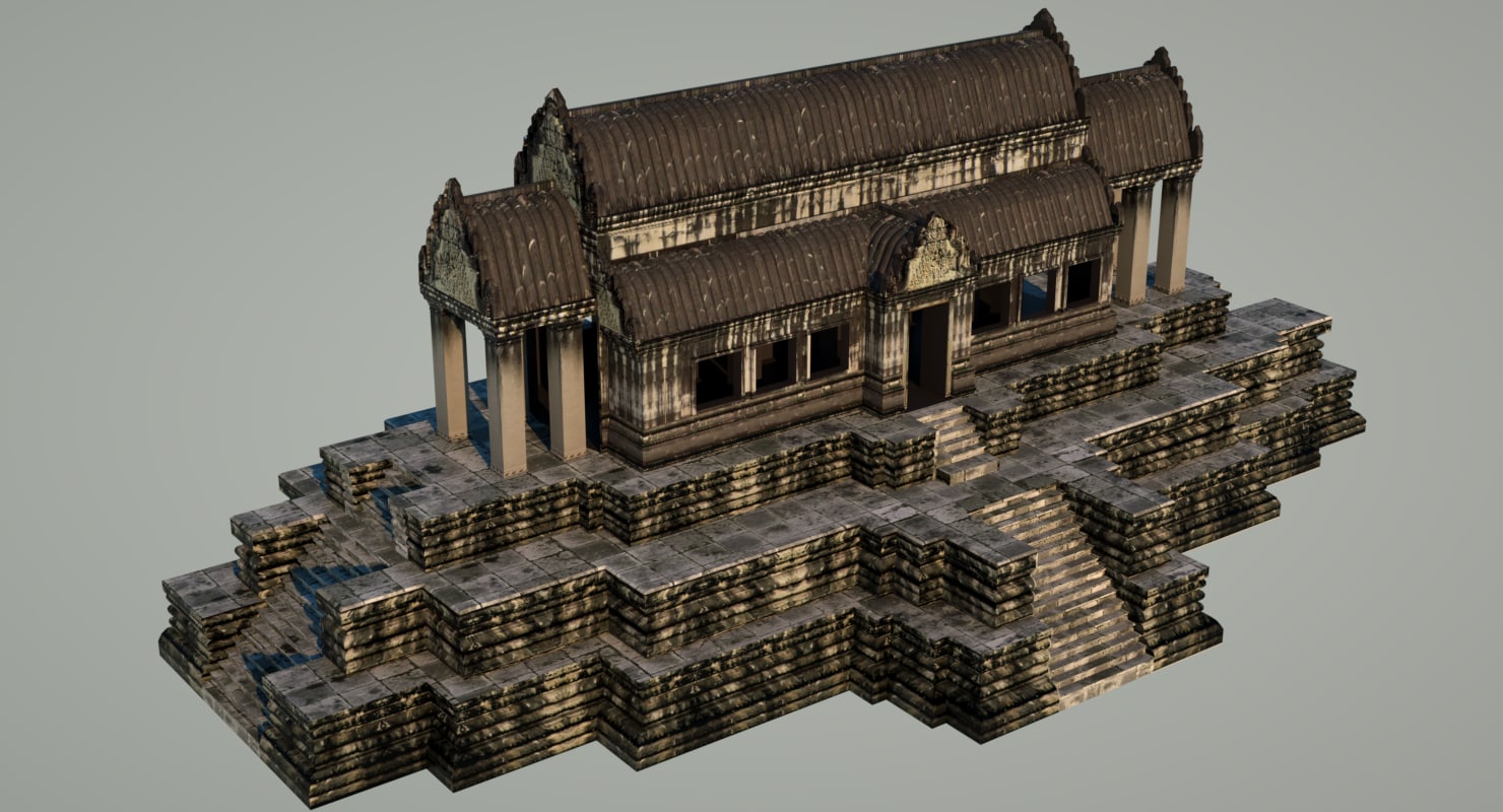 3d library angkor wat model