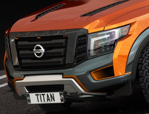 3d nissan titan 2017 model