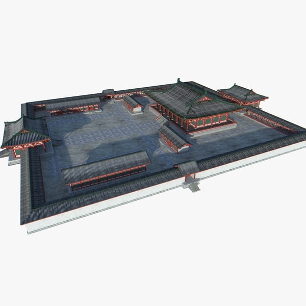 chinese architectural ancient 3d model chinese architectural ancient 3d model