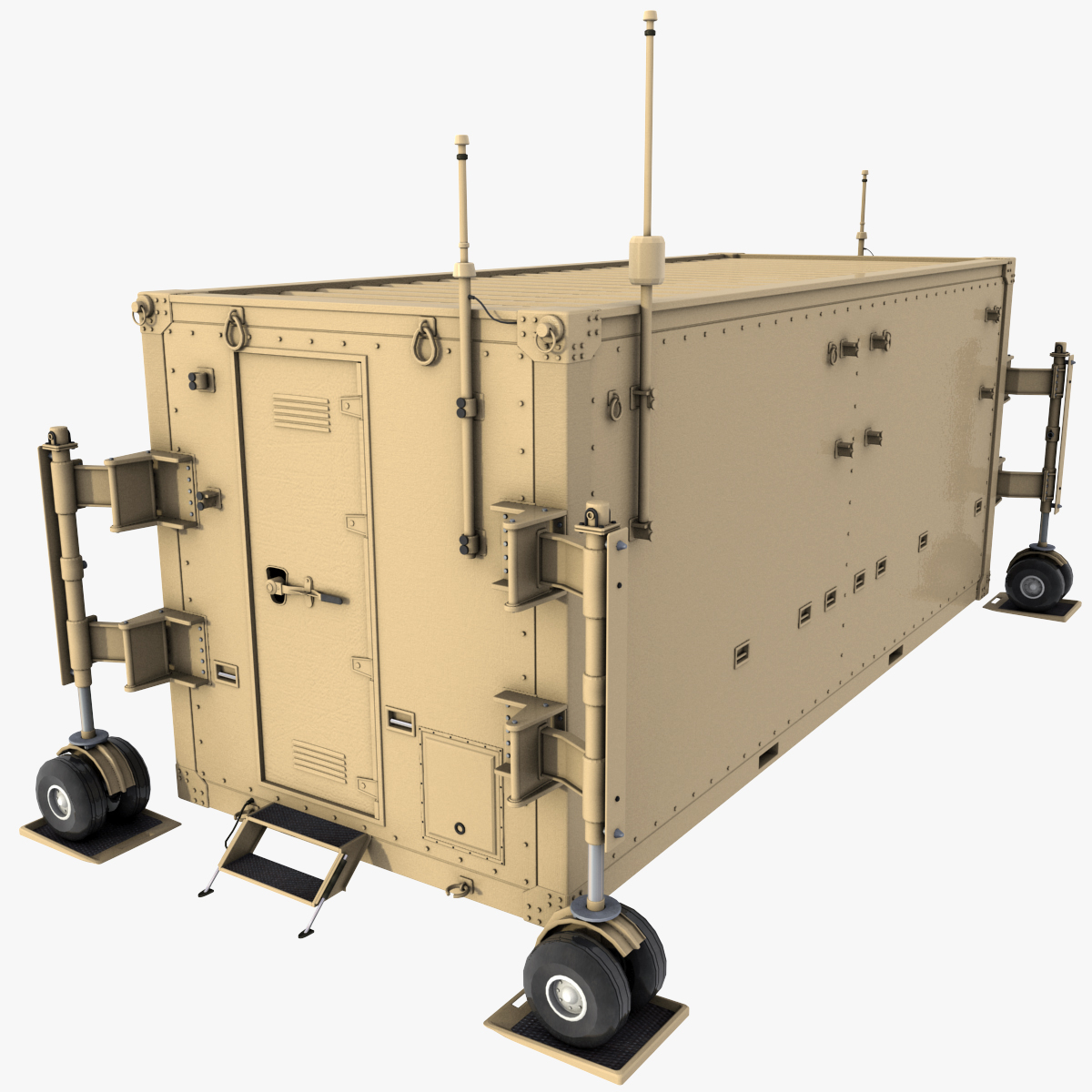 uav drone control container 3d 3ds