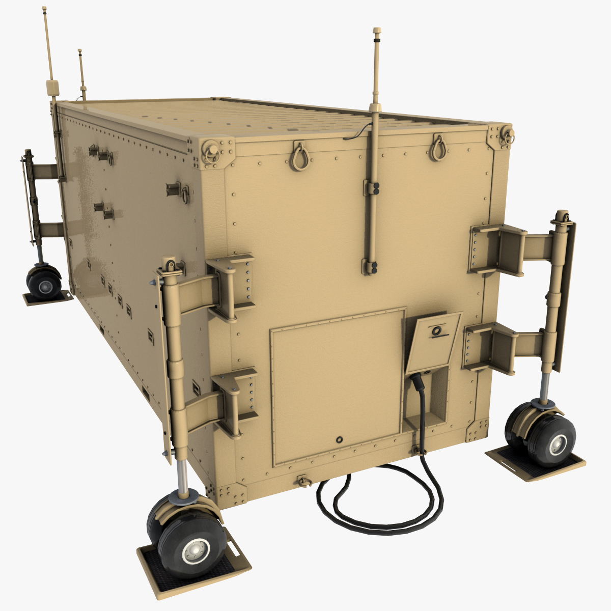 uav drone control container 3d 3ds