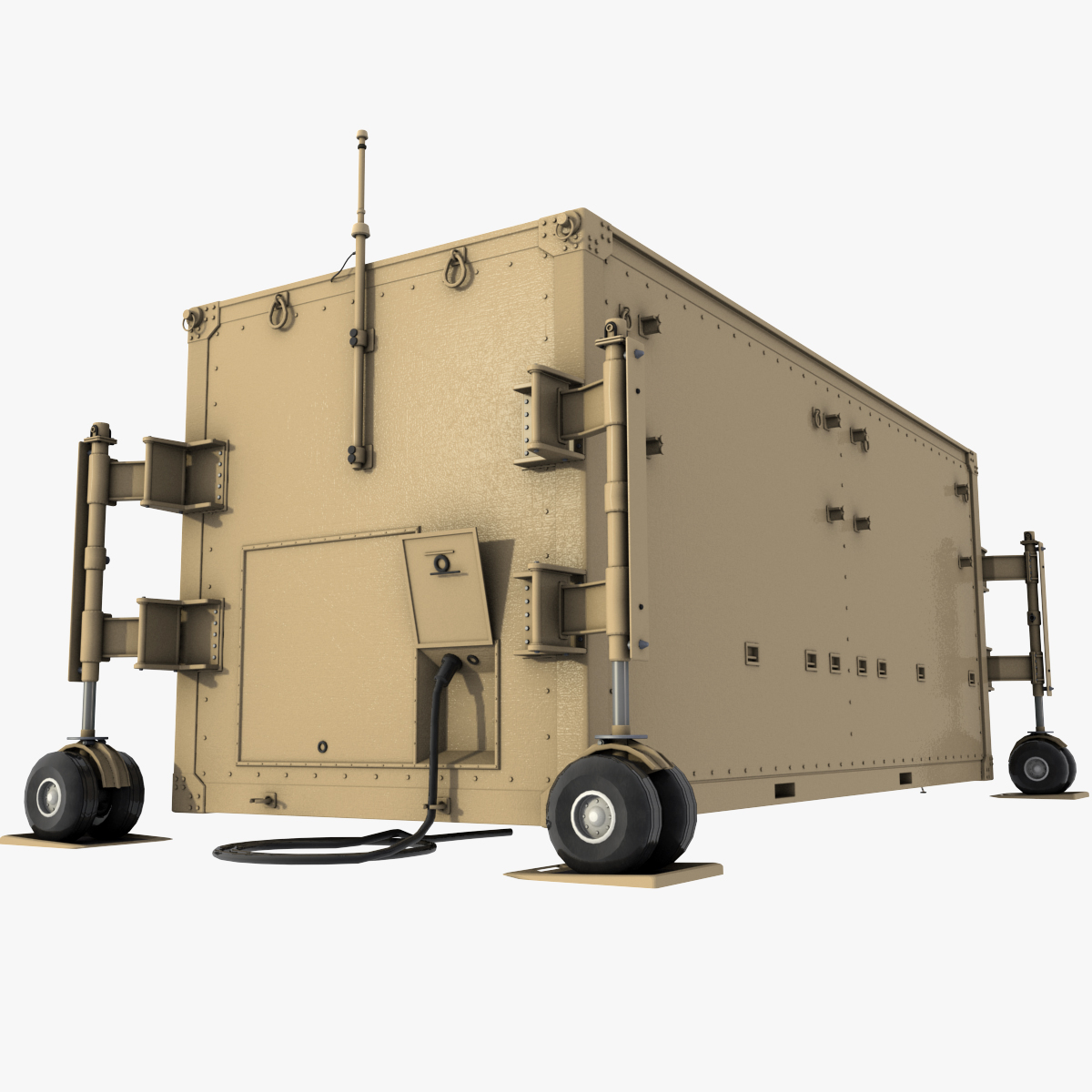 uav drone control container 3d 3ds