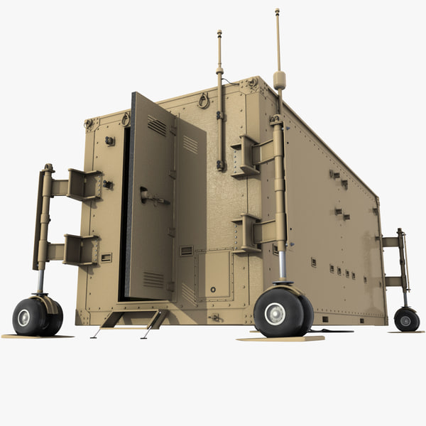 uav drone control container 3d 3ds