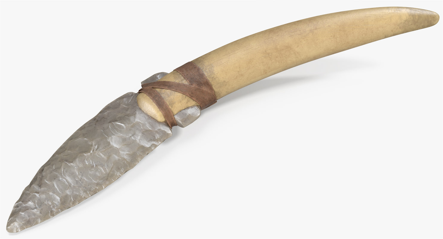 3d model ancient knife