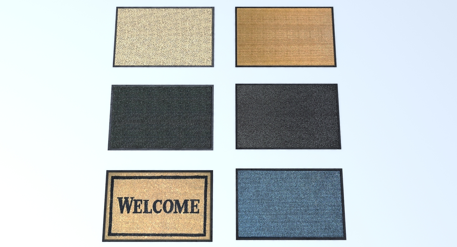 3d model door mats