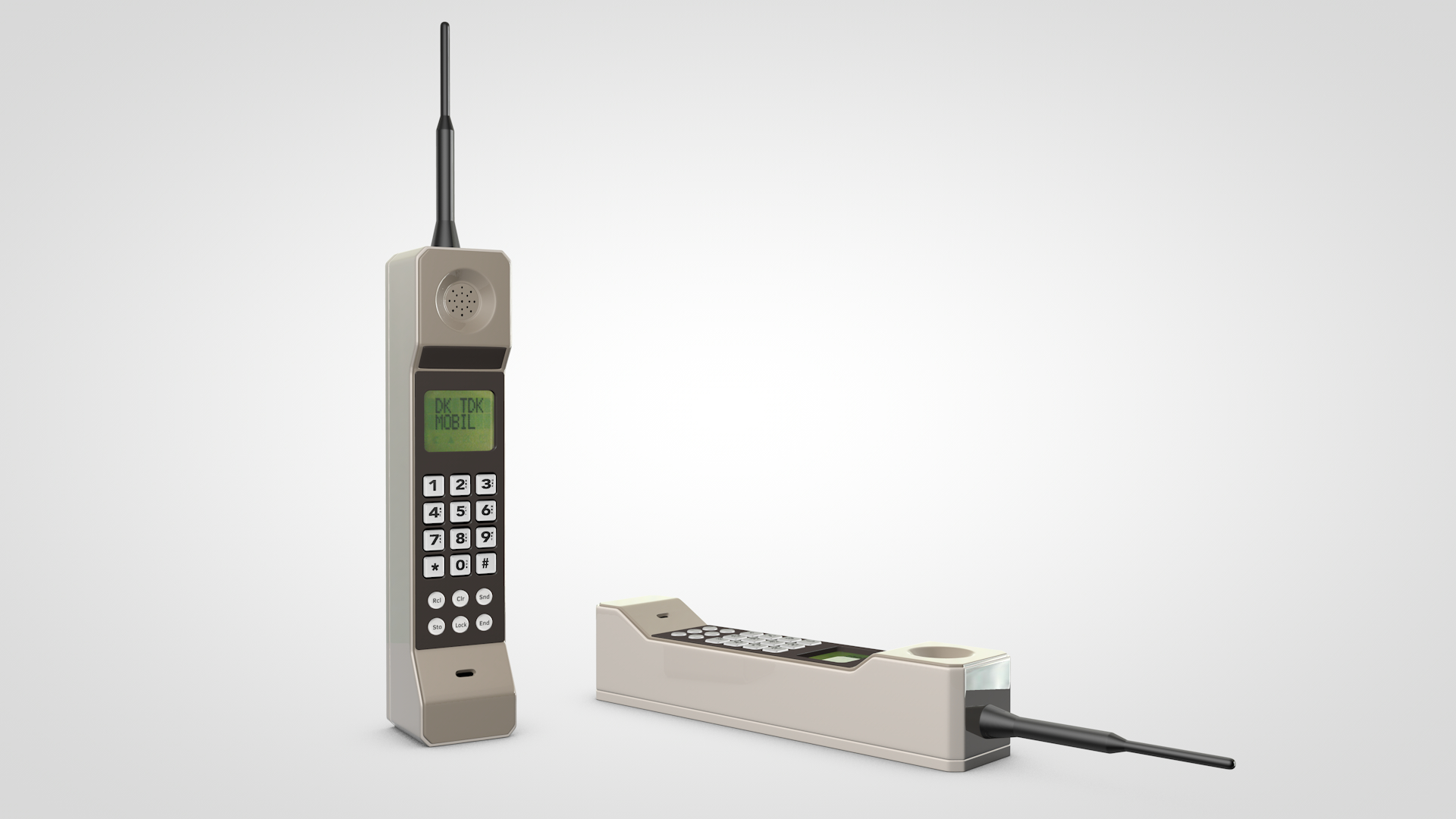 3d model of brick cell phone