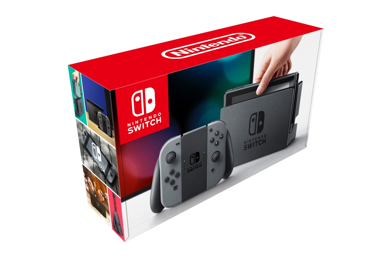 3d model of nintendo switch set boxes