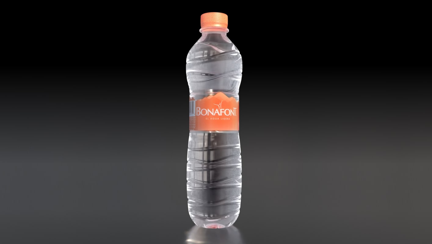 3d bonafont water bottle