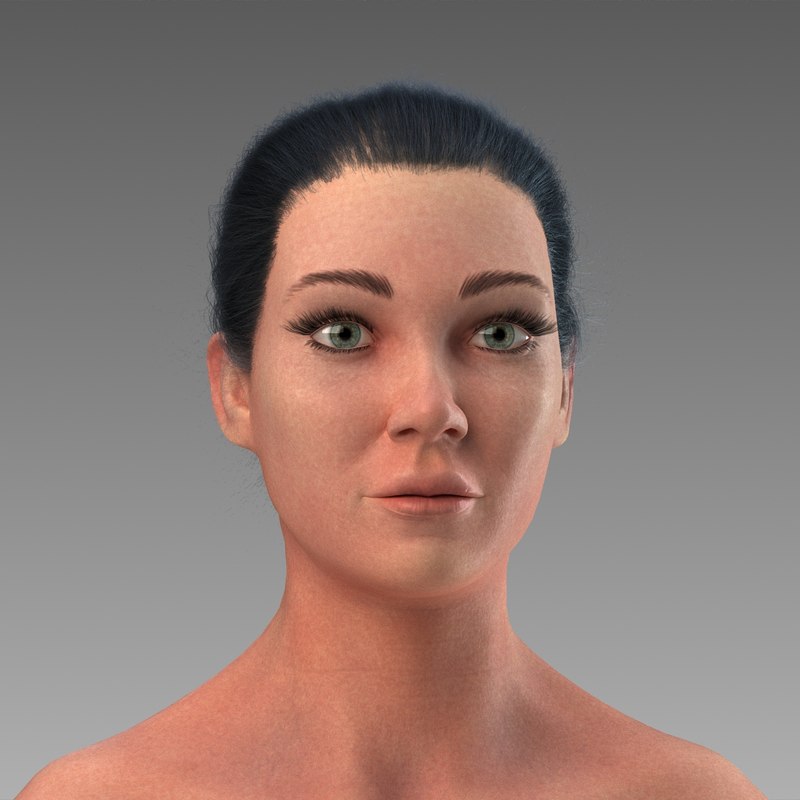 3d model female body