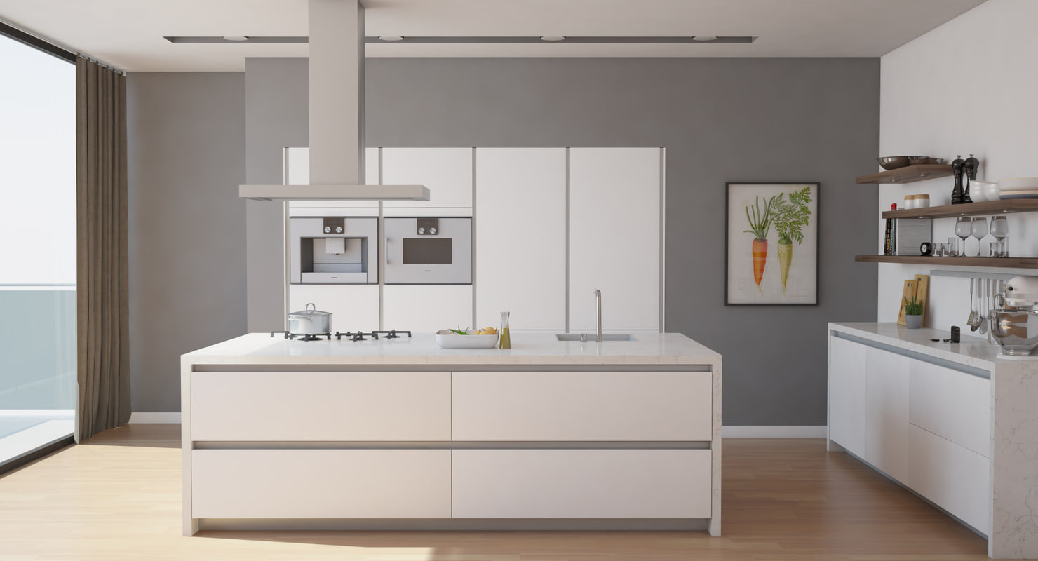 kitchen interior 3d dxf