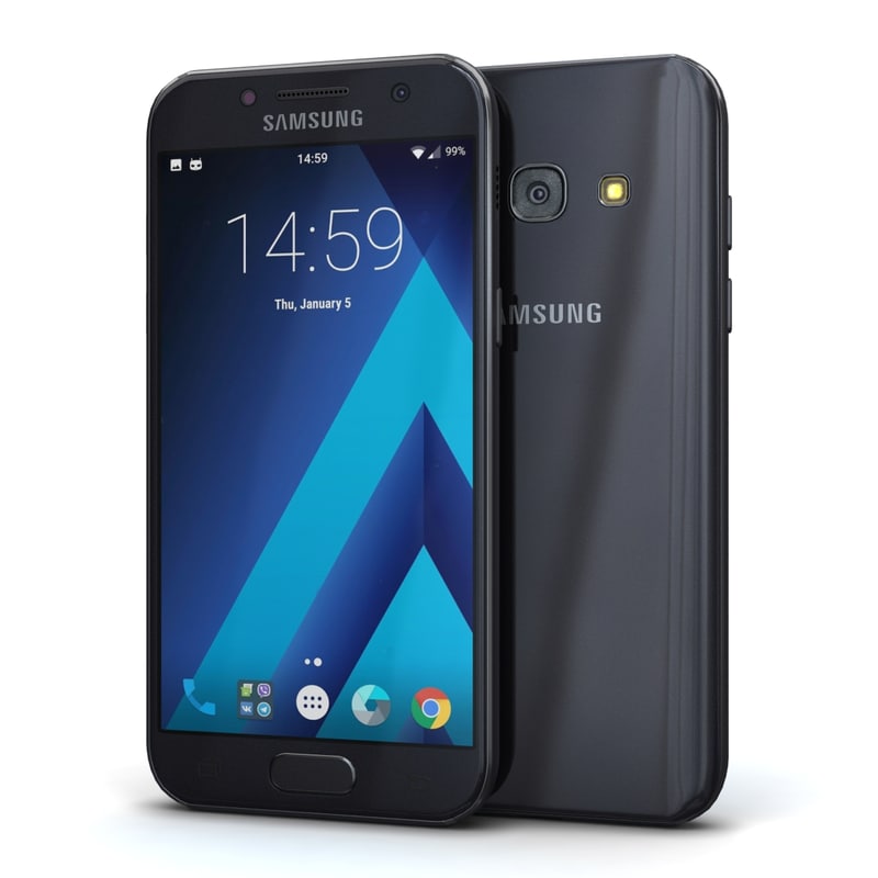 3d model samsung galaxy a3 2017