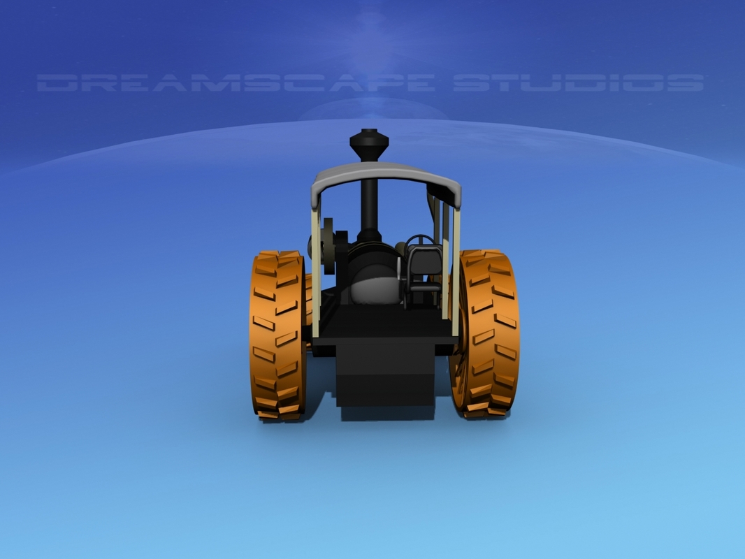 3d model tractor steam