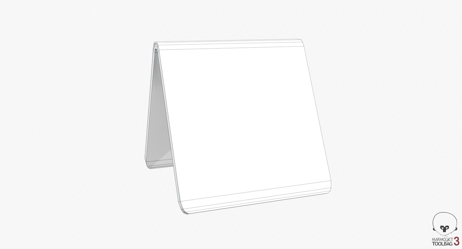 crime evidence placard 3d model