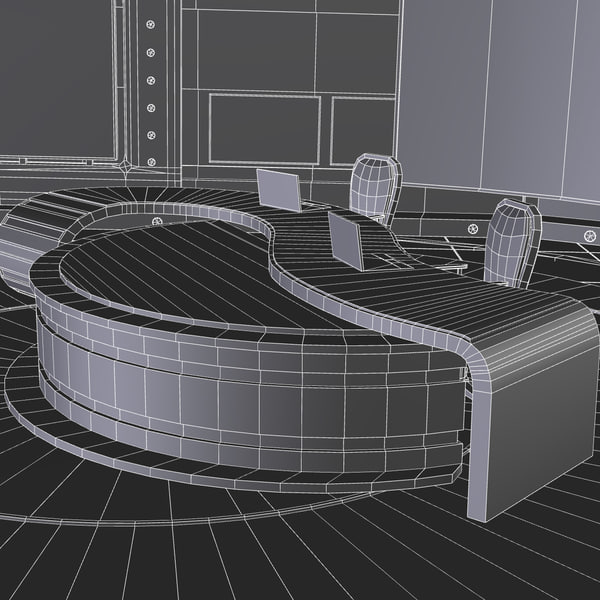 virtual set studio 3d model