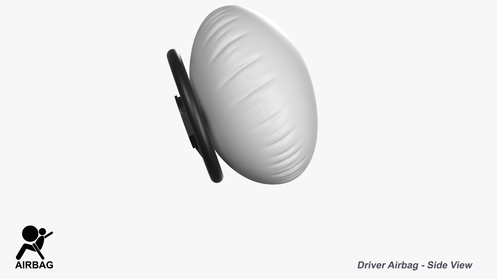 3d model of driver airbag