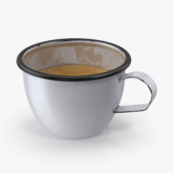 3d coffee mug 02 half model