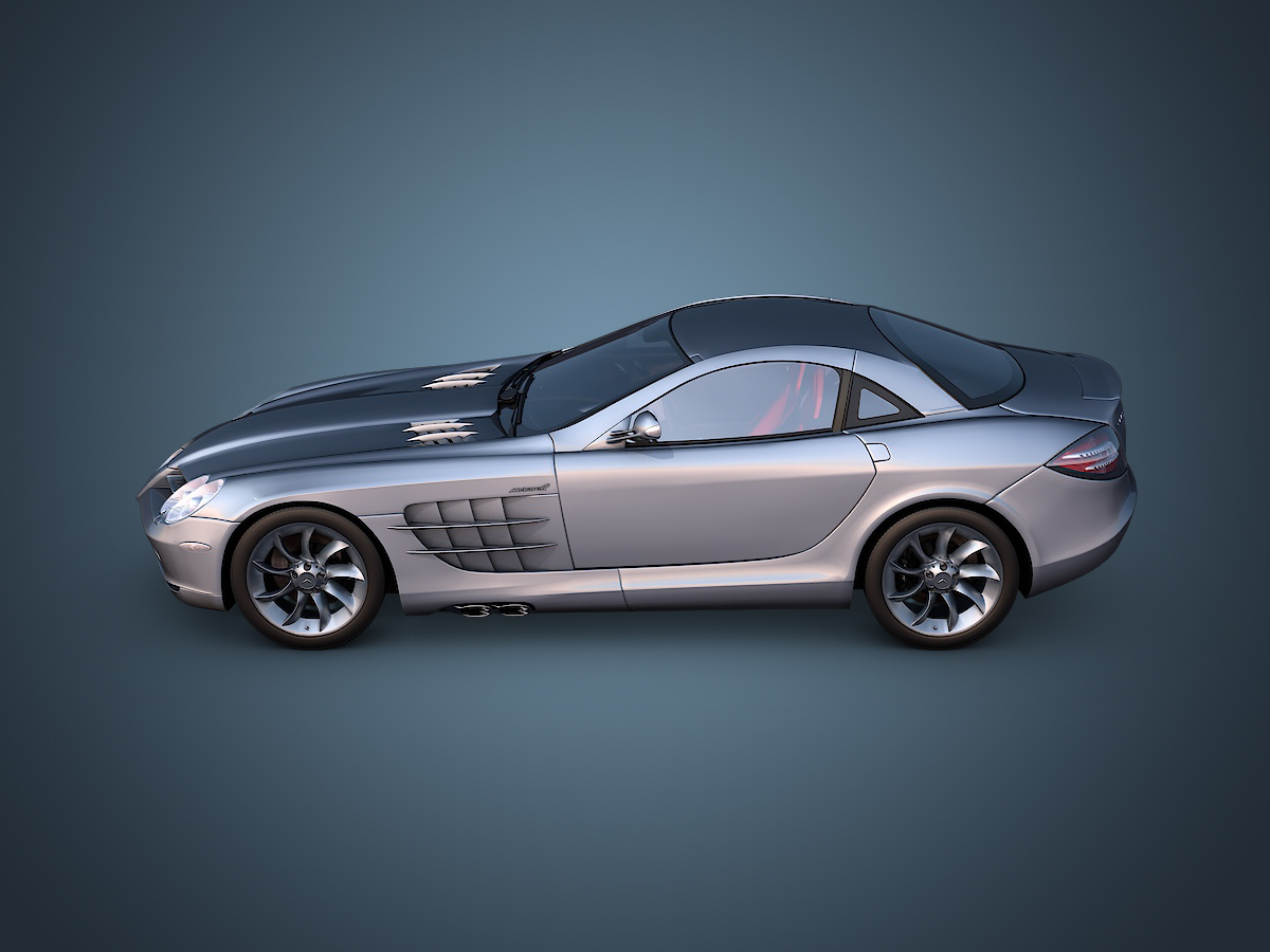 3d model mercedes-benz slr mclaren