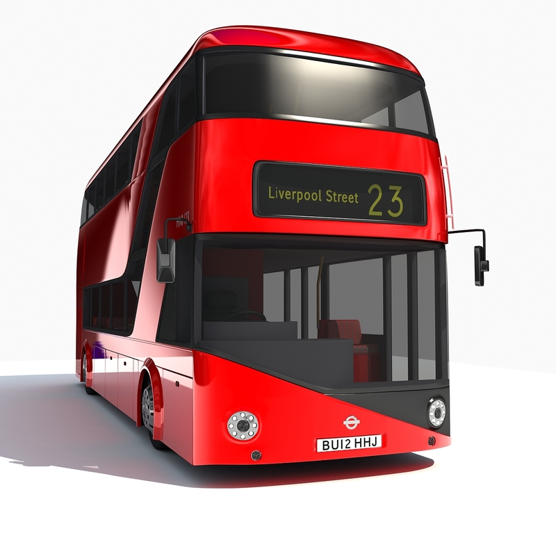 3d london bus model