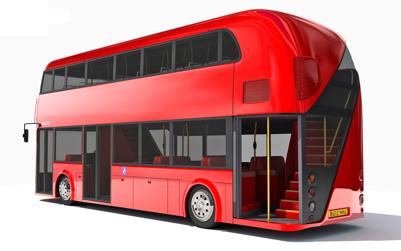 3d london bus model