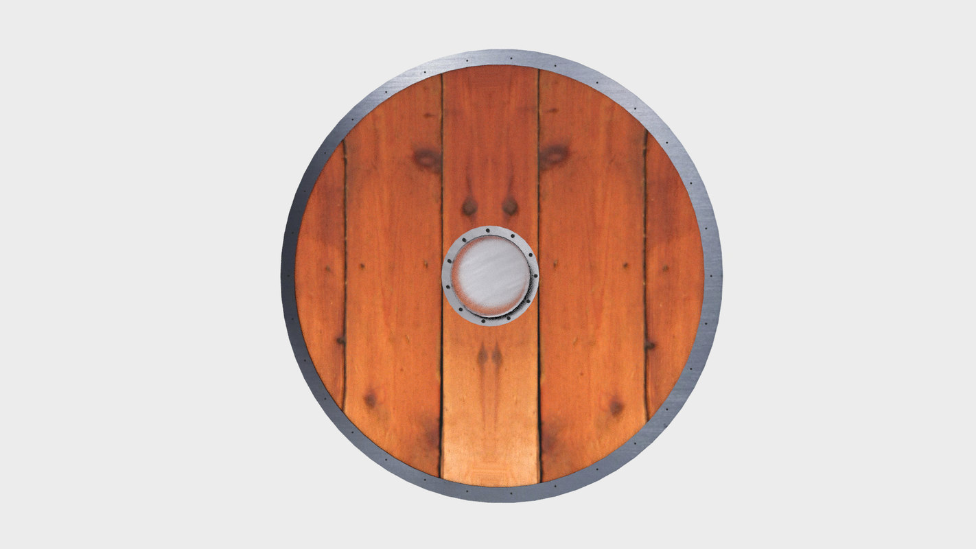 simple viking shield 3d 3ds