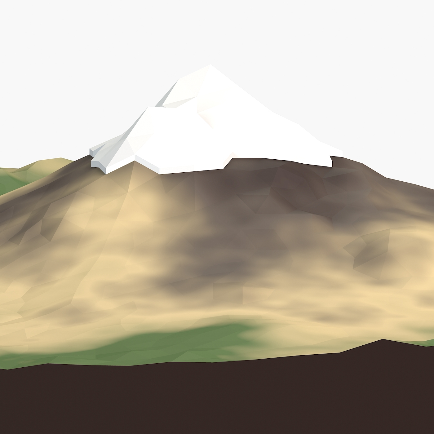 3d landscape mount shasta