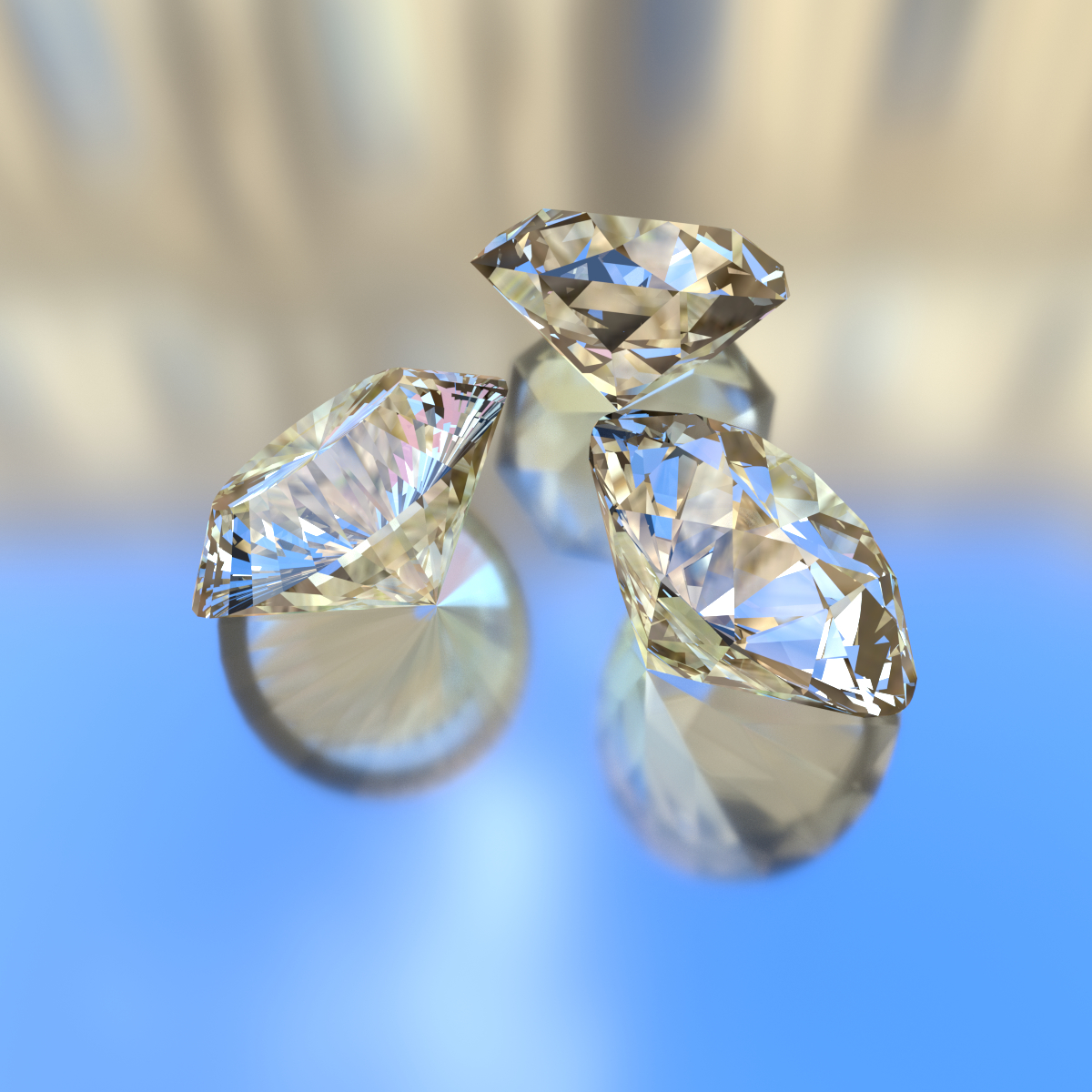 diamonds 3d model