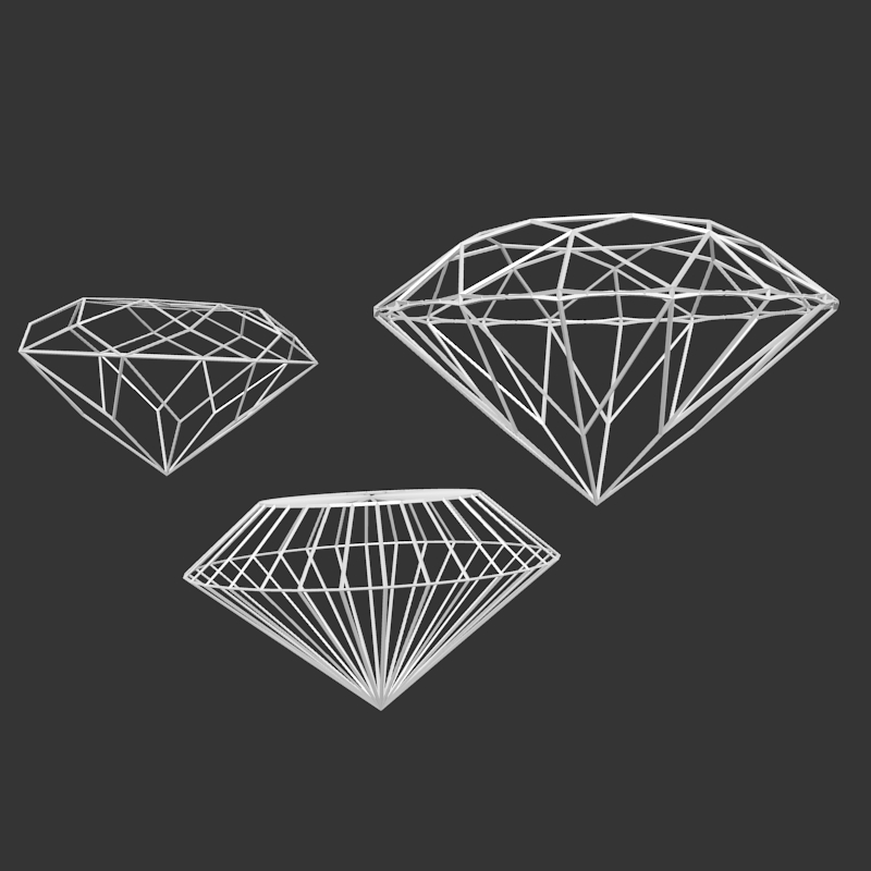 diamonds 3d model