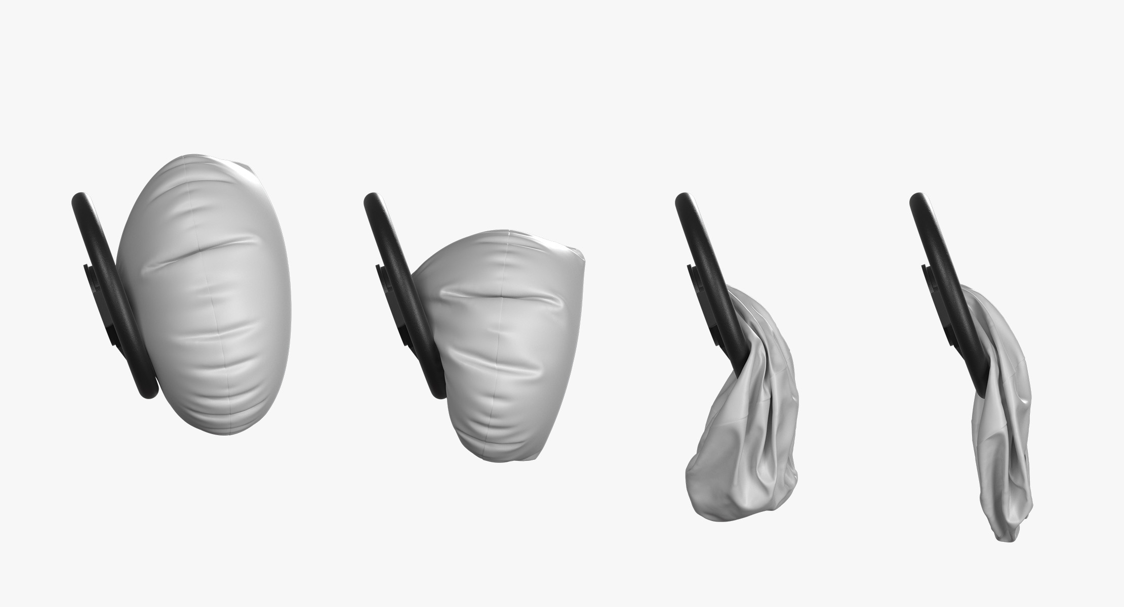 3d model of driver airbag