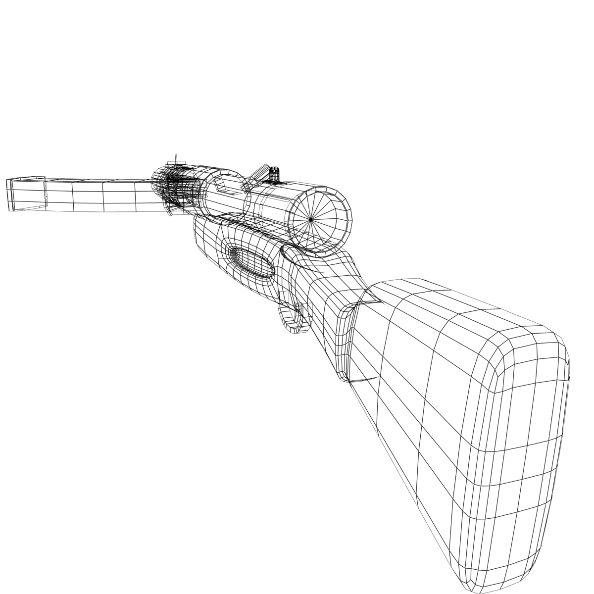 3d model japanese type 100 smg