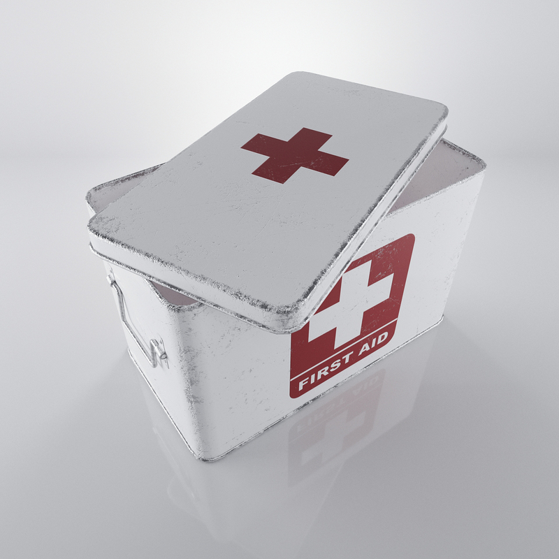 3d max scratched white medicine box