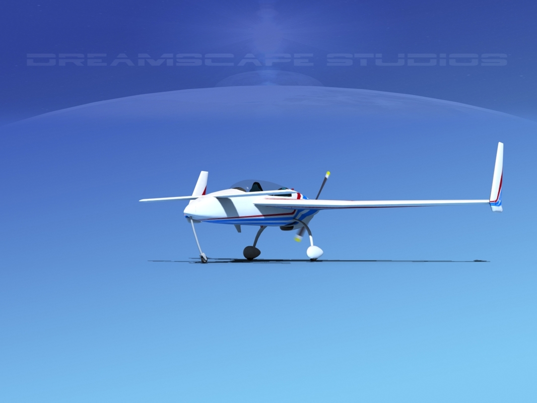 3d model rutan long ez