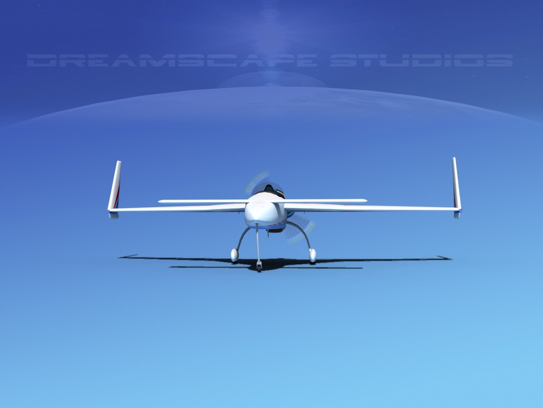 3d model rutan long ez