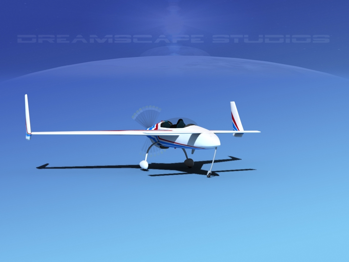 3d model rutan long ez