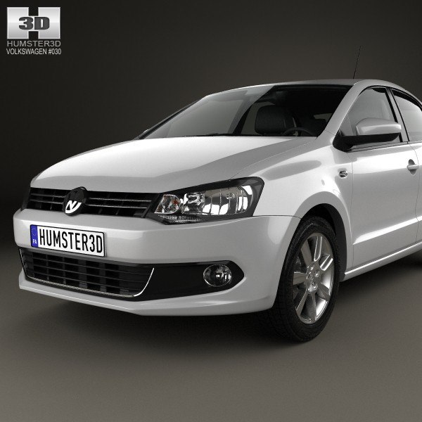 Volkswagen Polo sedan 2012 Modelo 3D - TurboSquid 1132558