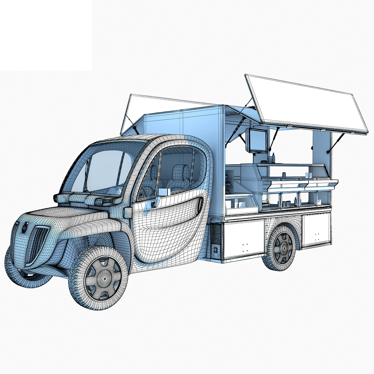 3d food truck