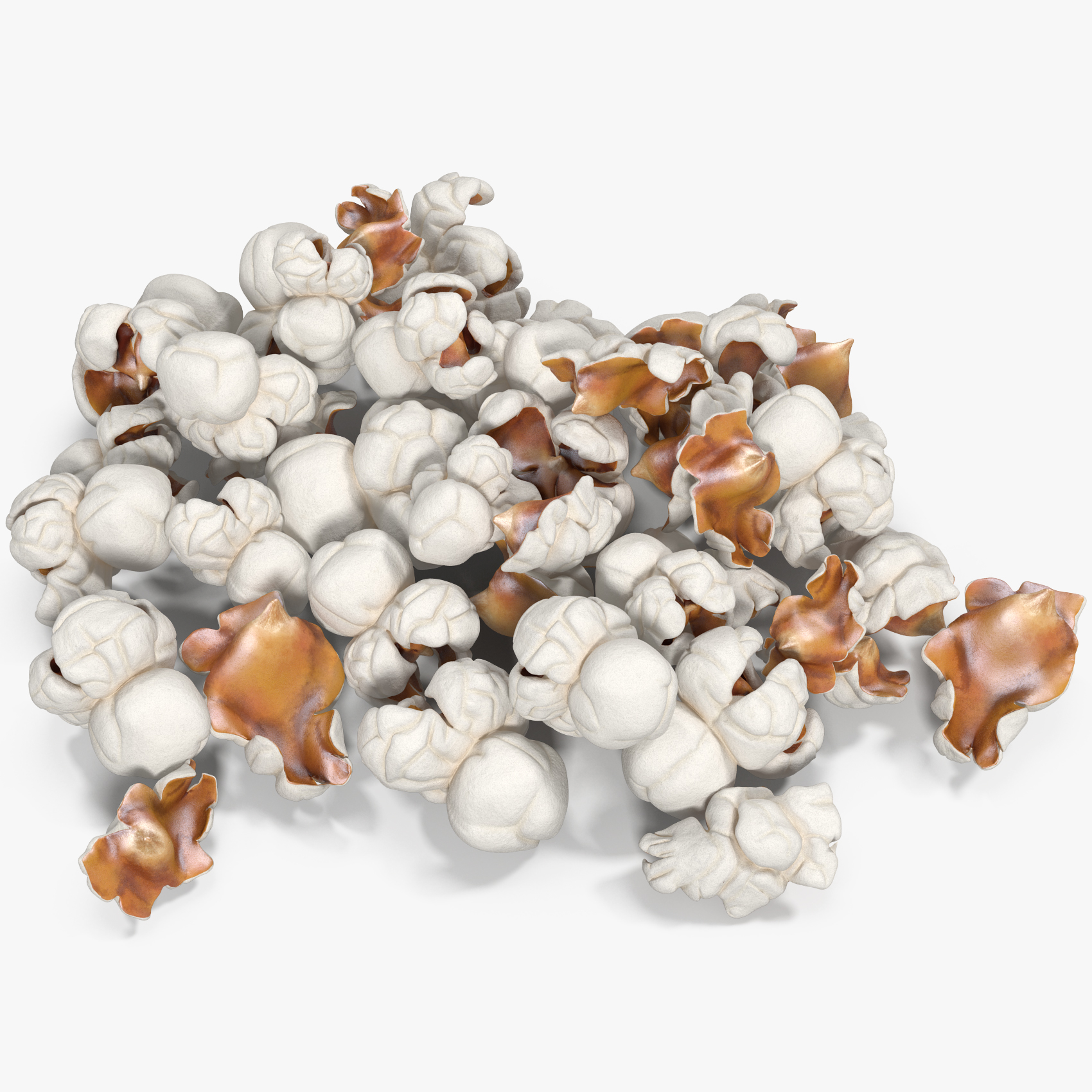 3d model of popcorn 2