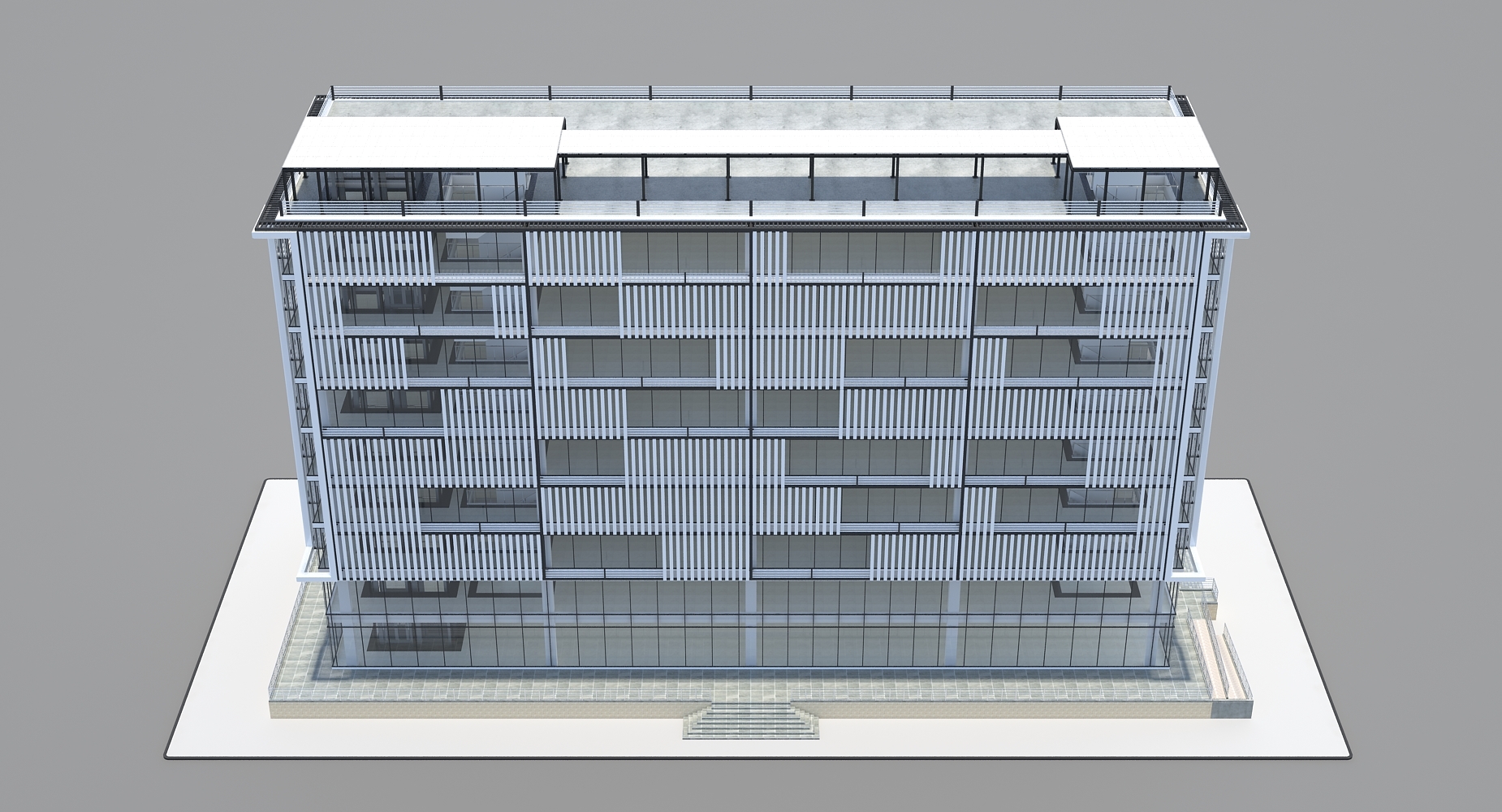 office building 1 interior 3d max