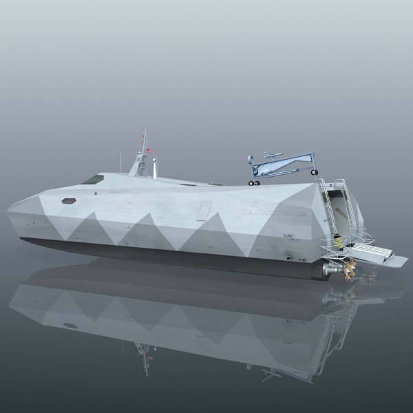 navy m80 stiletto stealth ship 3d model