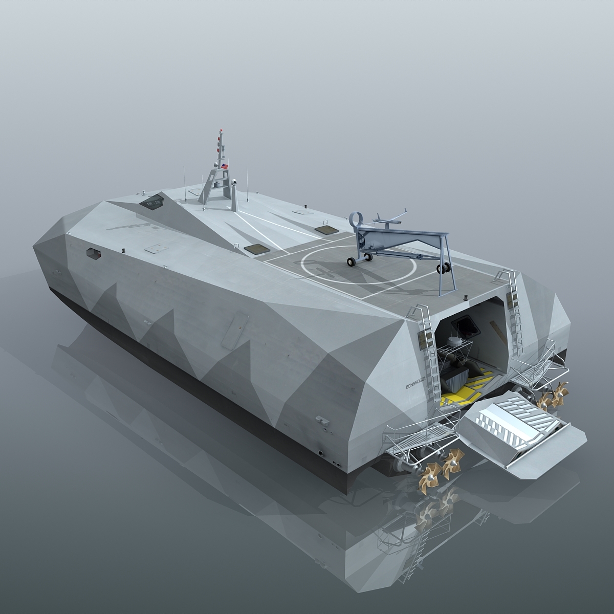 navy m80 stiletto 3d max