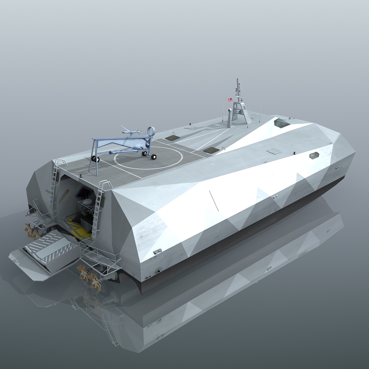 navy m80 stiletto 3d max