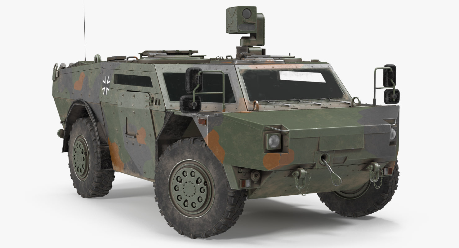 fennek german reconnaissance vehicle 3d model