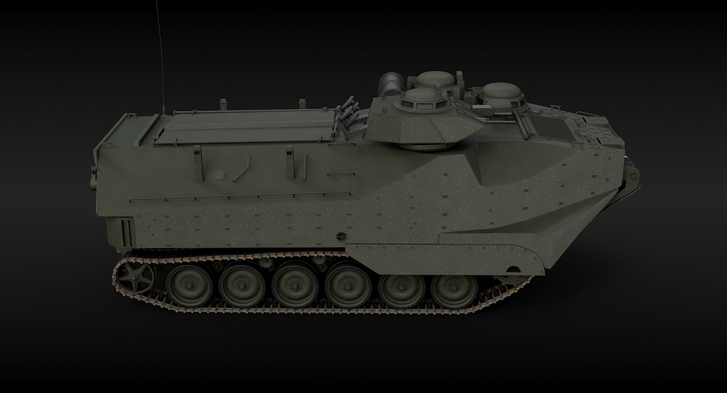 assault amphibious vehicle 3d max