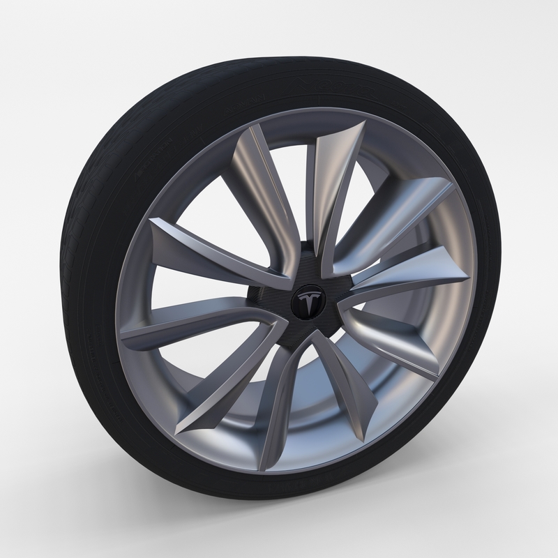 modelo 3d Tesla Model 3 Rim - TurboSquid 1127170