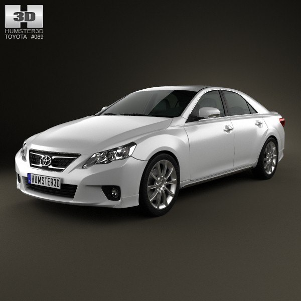toyota mark x 3d model